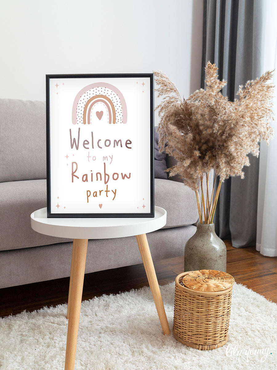 Boho Rainbow Welcome Sign | Birthday’s | Lily Young – Lily Young Designs