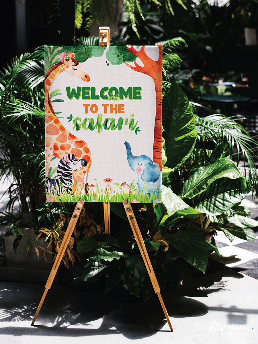 Safari Welcome Sign | Birthday’s | Lily Young – Lily Young Designs