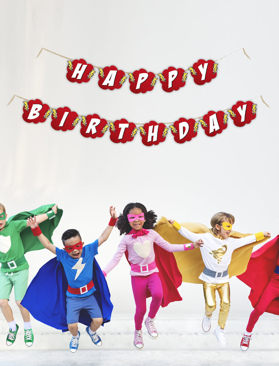 Superhero Bunting - Pack of 1 – Lily Young Designs