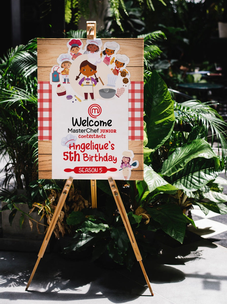 Master chef junior Welcome Sign | Birthday’s | Lily Young – Lily Young ...