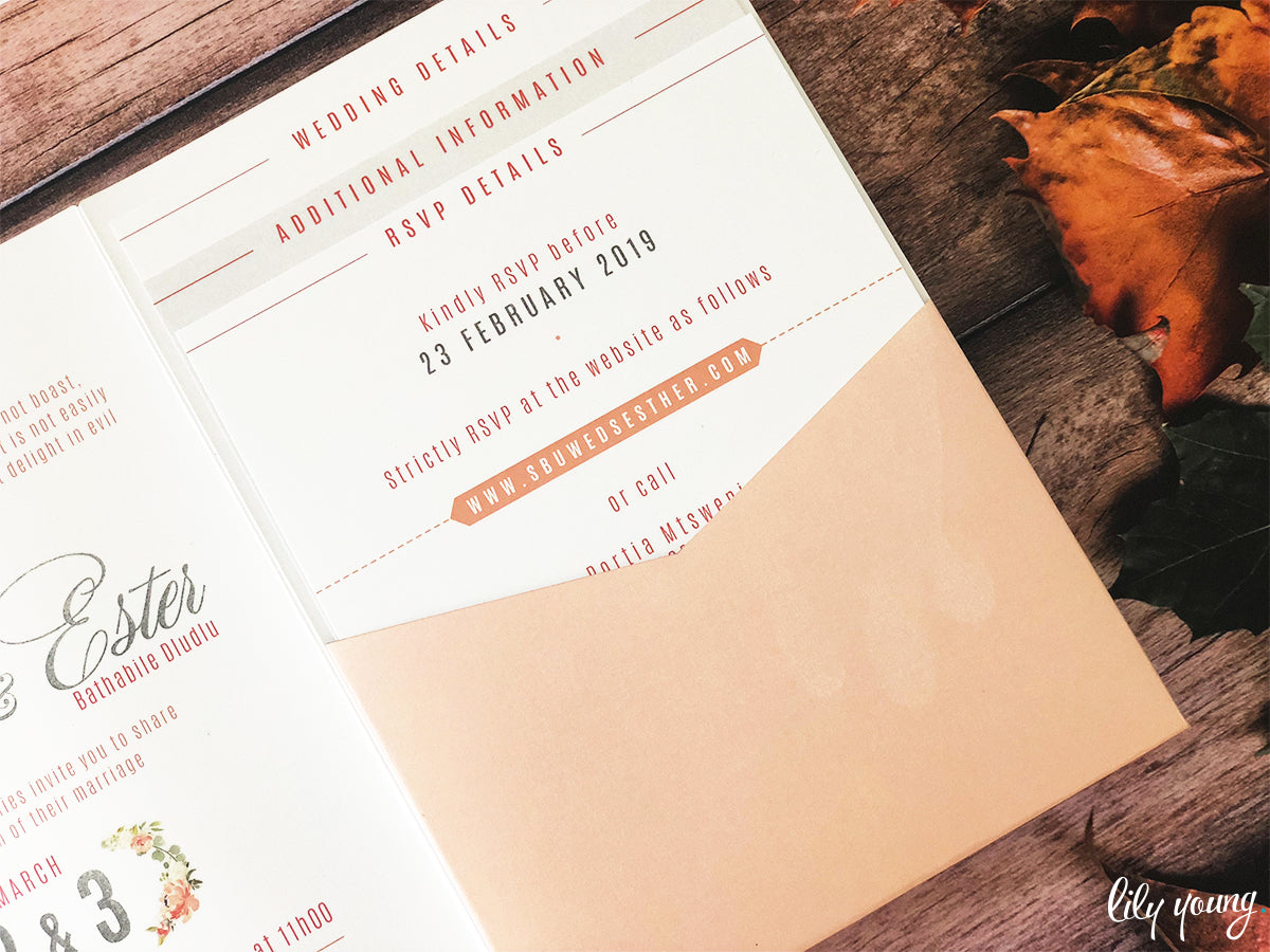 Ester Printed Invitation Suite – Lily Young Designs