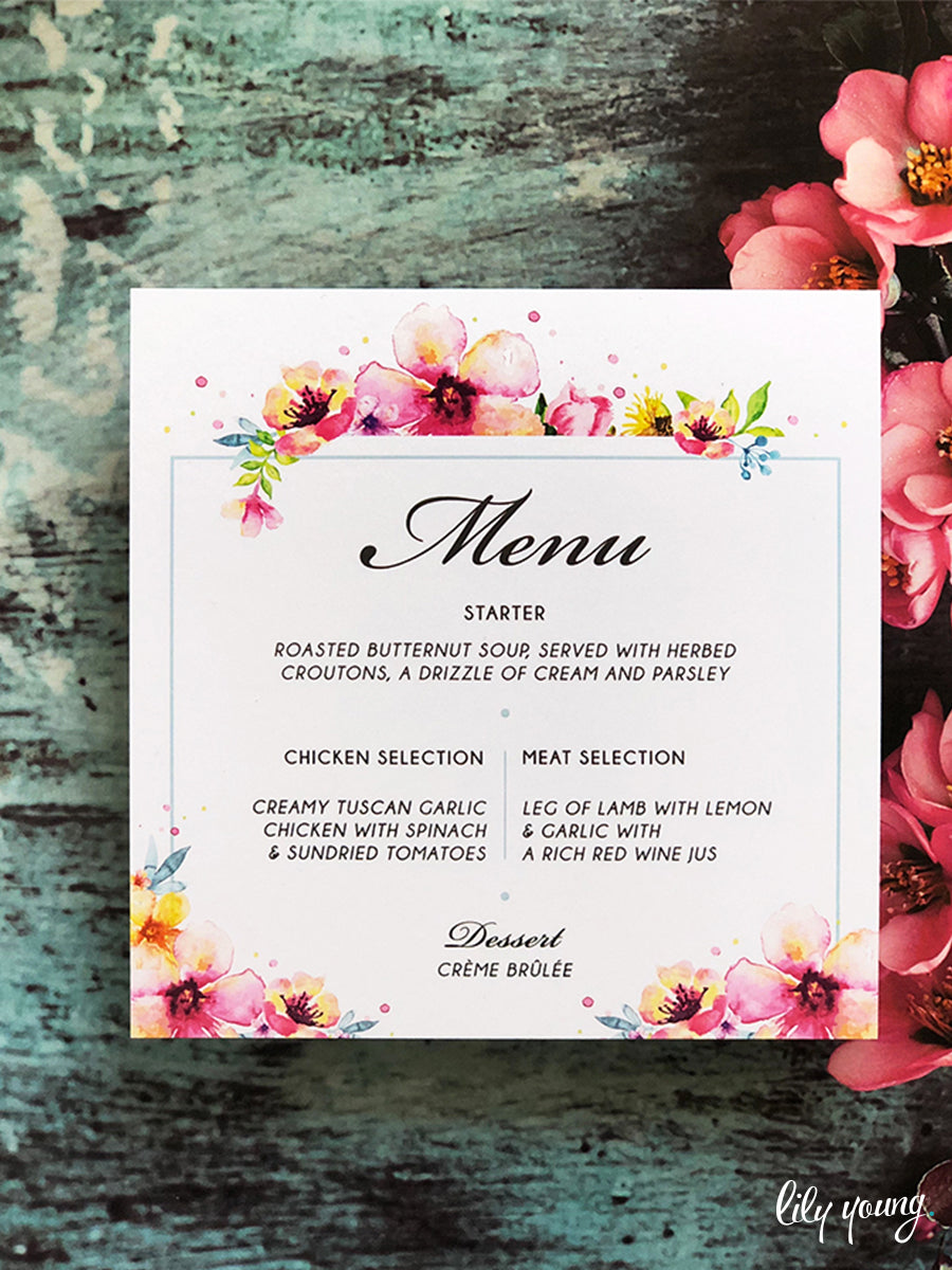 Gomolemo Menu – Lily Young Designs