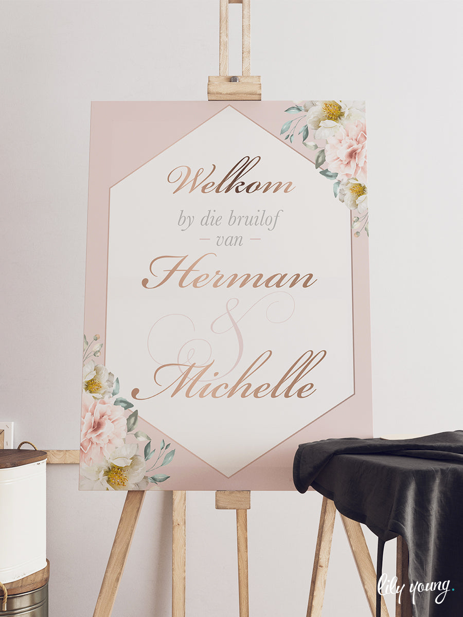 Michelle Welcome Sign | Weddings | Lily Young – Lily Young Designs