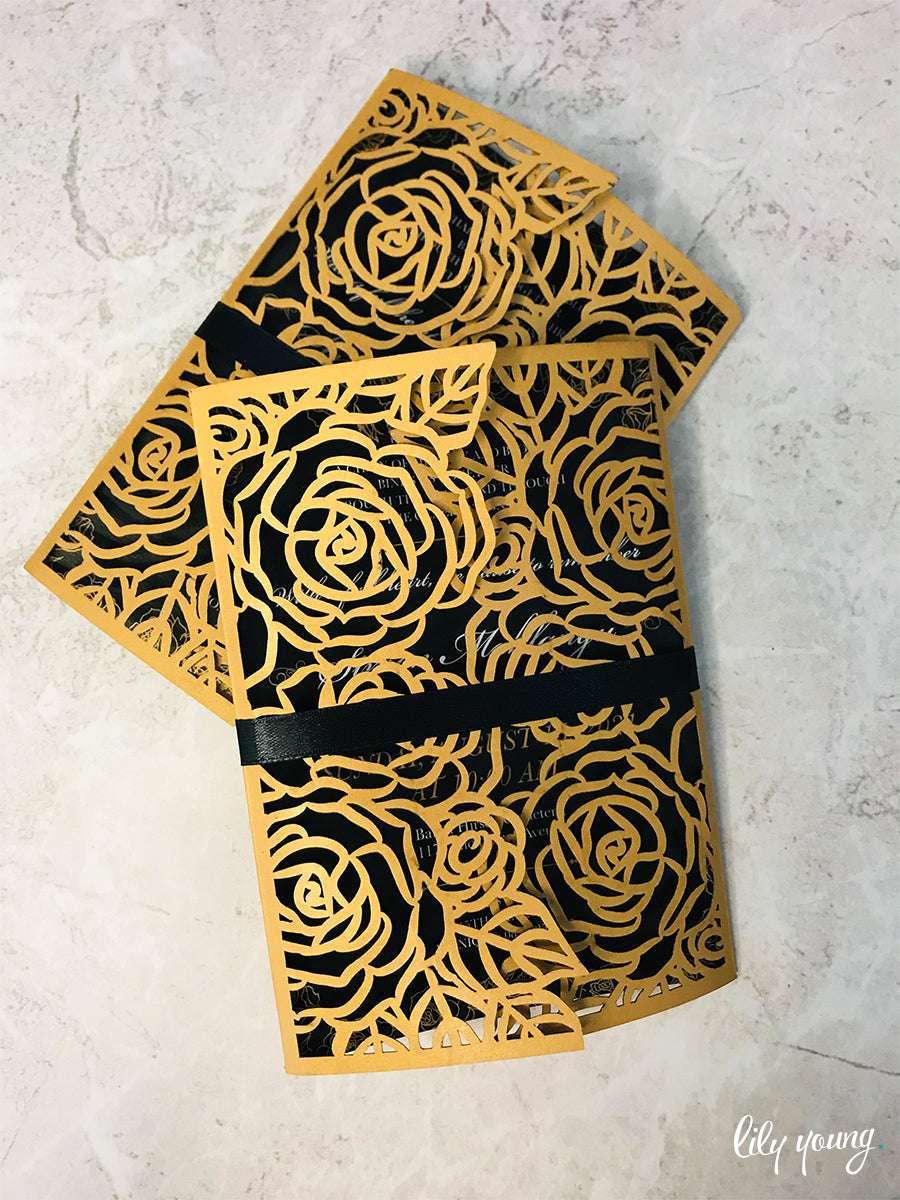 Simon Printed Tombstone-Unveiling Invitation – Lily Young Designs